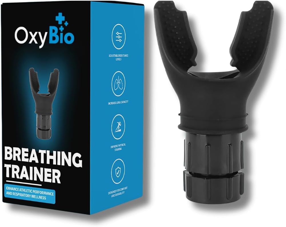 Amazon.com: OxyBio Oxy Respiratory Trainer | Breathe Easier with Stronger Lungs | Made with High ...
