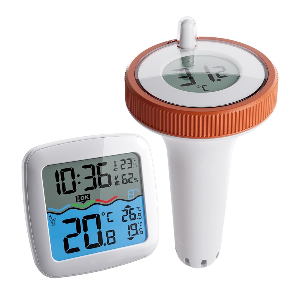 Pojedehy Pool Thermometer Wireless Floating Easy Read, Digital Pool ...