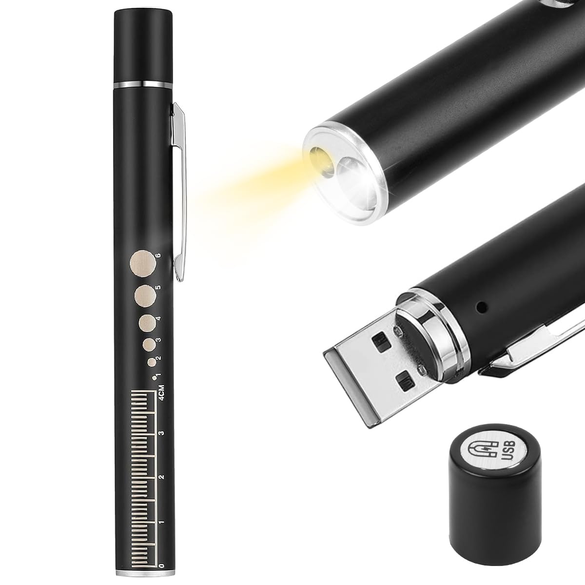 Linterna LED Recargable, Linterna Médica Portátil, Mini Linterna ...