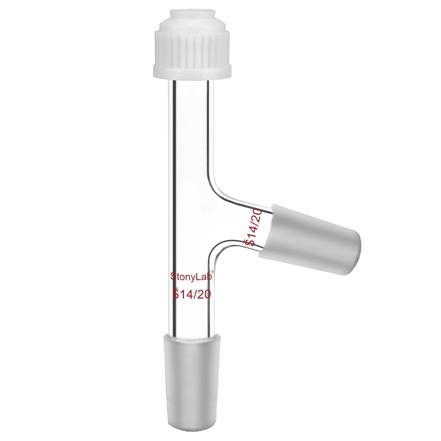 stonylab 3-Way Distillation Thermometer Adapter with 14/20 Joints and ...