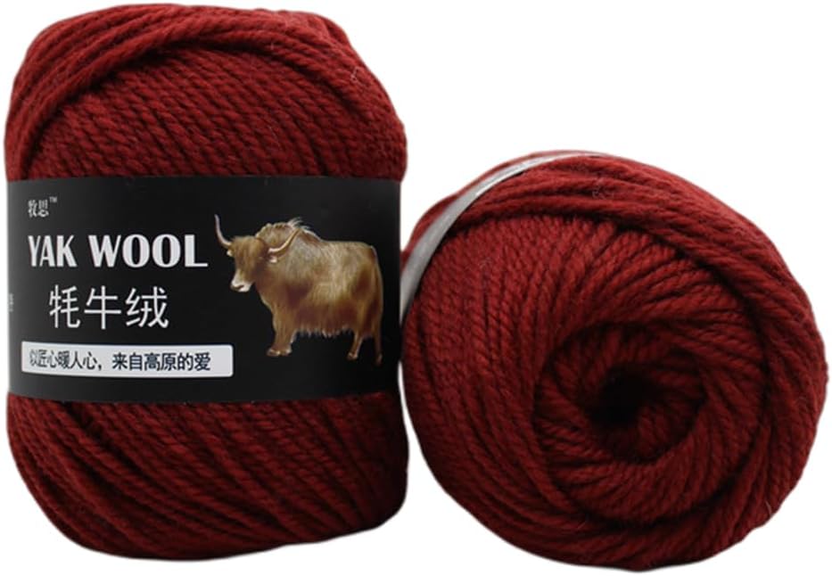 Amazon.com: 100g Soft Thick Yak Cashmere Wool Yarn for Knitting Crochet ...