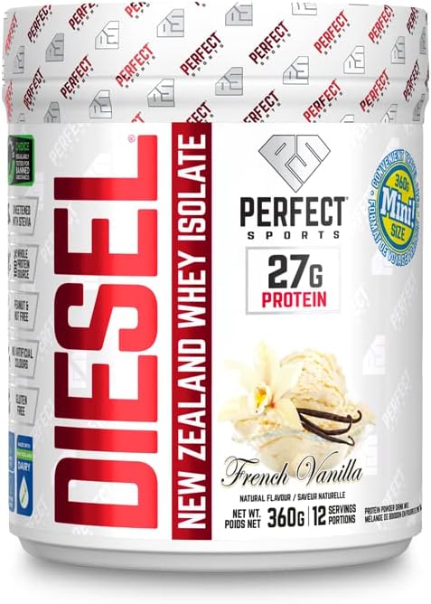 DIESEL - New Zealand Whey Protein Isolate 360g, French Vanilla : Amazon ...