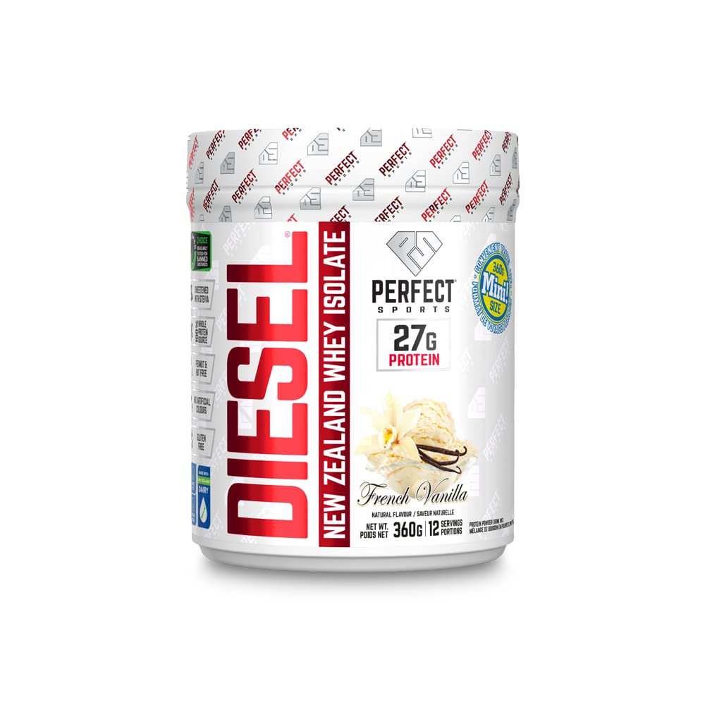DIESEL - New Zealand Whey Protein Isolate 360g, French Vanilla : Amazon ...