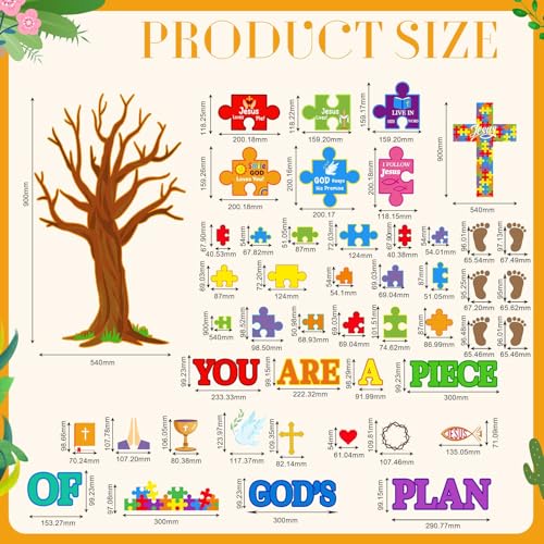 Snapklik.com : Pasimy 70 Pcs Christian Classroom Bulletin Board ...