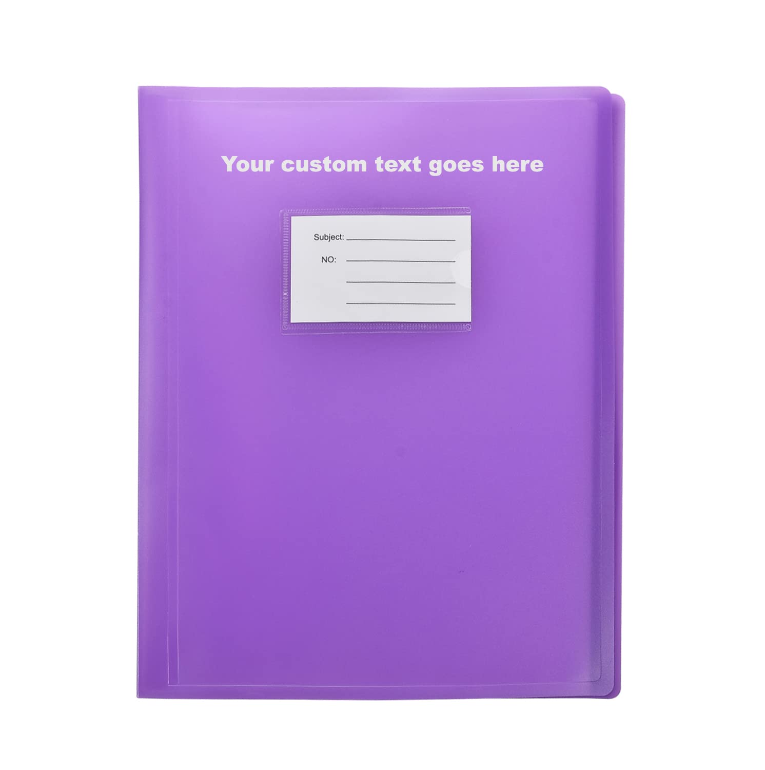 Arpan Personalised Custom Black A4 Display Book Folder Flexible Cover ...