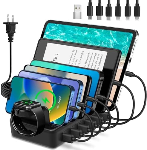 Amazon.com: 300W Charging Station for Multiple Devices, 8 Port Multi ...