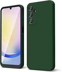 Amazon.com: oakxco for Samsung Galaxy A25 5G Phone Case Liquid Silicone, Cute Thin Slim Grip ...