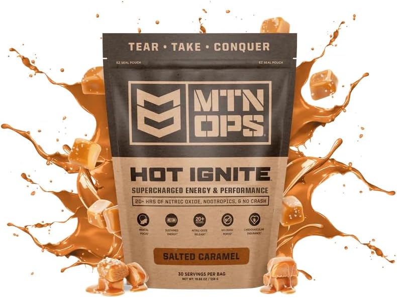 Amazon.com : MTN OPS Hot Ignite Supercharged Energy Drink Mix Coffee ...