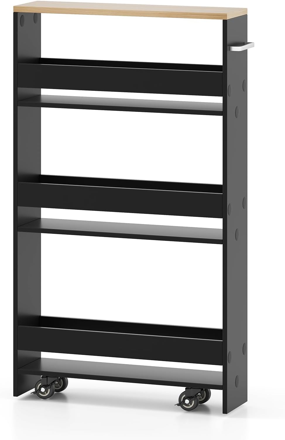Amazon.com: IFANNY Slim Rolling Cart, 4-Tier Storage Cart with Handle ...