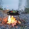 Amazon.com : Lineslife Folding Campfire Tripod for Cooking, Portable ...