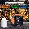 Amazon.com : GENMAX Tri Fuel Generator,10500-Watt 458cc Tri Fuel ...