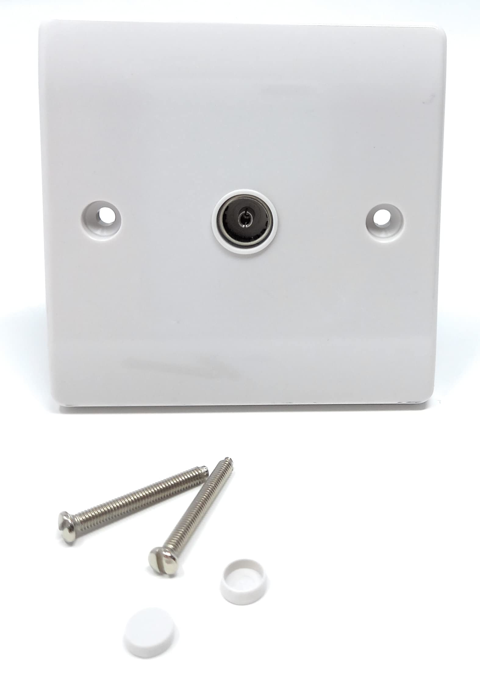 TV Aerial Socket Coaxial Coax Wall Faceplate Outlet White TV Point TV ...