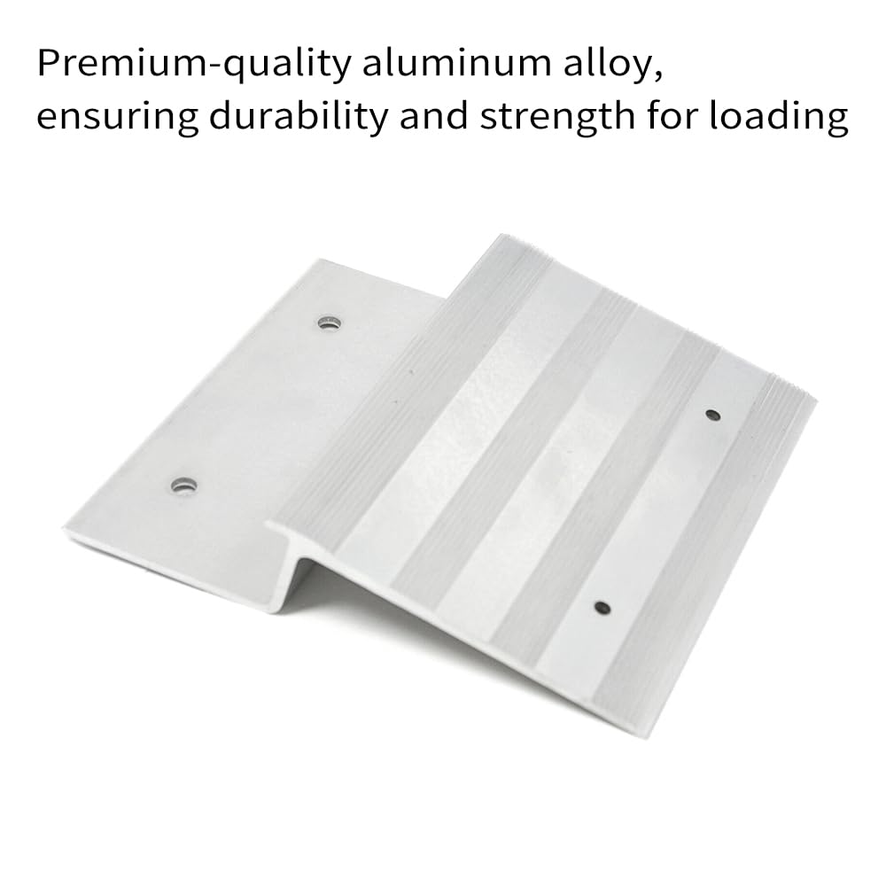 Truck Loading Ramp Ends - 8in Aluminum Ramps Bracket And Rubber Feet ...