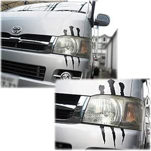 Amazon.co.jp: scars nail marks cutting stickers glossy laminated car ...