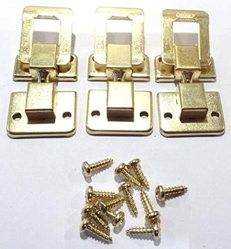 Leather Cue Case Catches, Clips, Clasps, fasteners.(BRASS PLATED ...