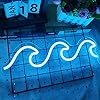 Amazon.com : Wave Neon Signs for Bedroom Ice Blue Dimmable Wave Neon ...