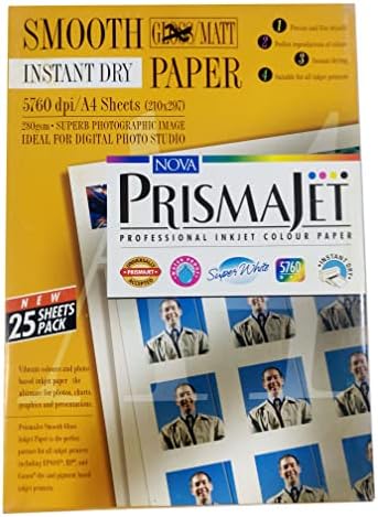 Nova Prismajet Digital Plus A4 Injket Photo paper Matte 280 GSM 25 ...