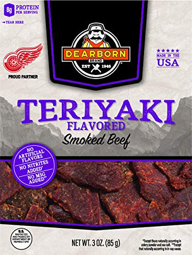 Amazon.com: Dearborn Brand - Teriyaki Flavored Smoked Beef - Premium ...