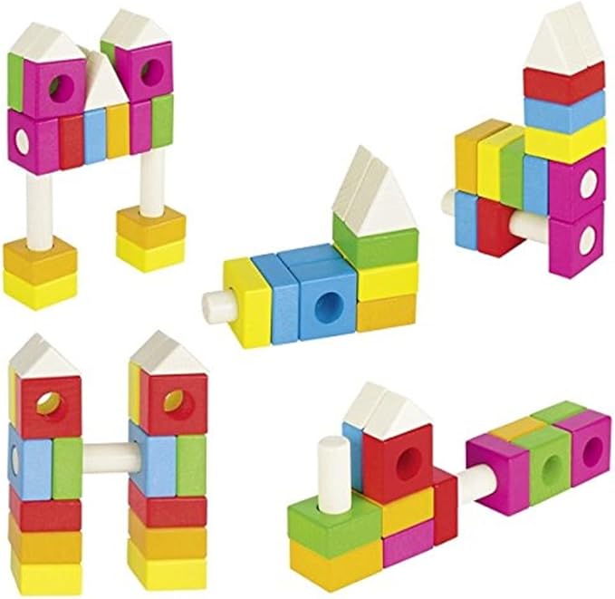 Amazon.com: Goki Blocks Construction Building Kit (20 Piece) : Toys & Games