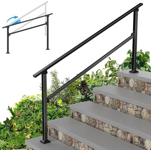 Wrought Iron Handrails for Outdoor Steps - Exterior Hand Rails for ...