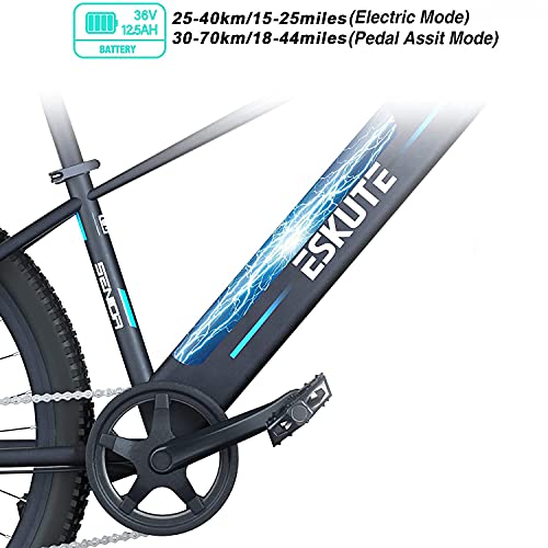 ESKUTE Netuno Pro Electric Mountain Bike 27.5”E-MTB Bicycle 250w Bafang ...