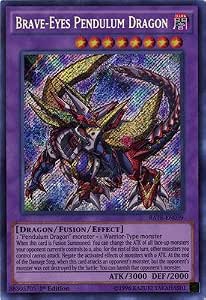Amazon.com: YU-GI-OH! / Brave-Eyes Pendulum Dragon (Secret) / Raging ...