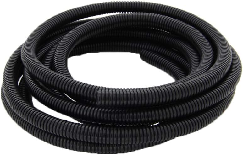 Amazon.com: 1/2" Wire Loom Non-Slit Polyethylene Corrugated Flexible ...