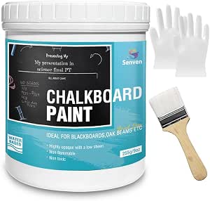 Amazon.com: Chalkboard Paint White Chalk Board Paint for Wood, Metal ...