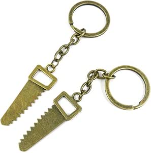 Amazon.com : 100 Items Keychain Keyring Key Tags Chains Rings Jewelry ...