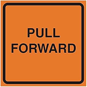 Amazon.com: Large 9x12 - 6 Pack - Sticker Pull Forward Orange ...