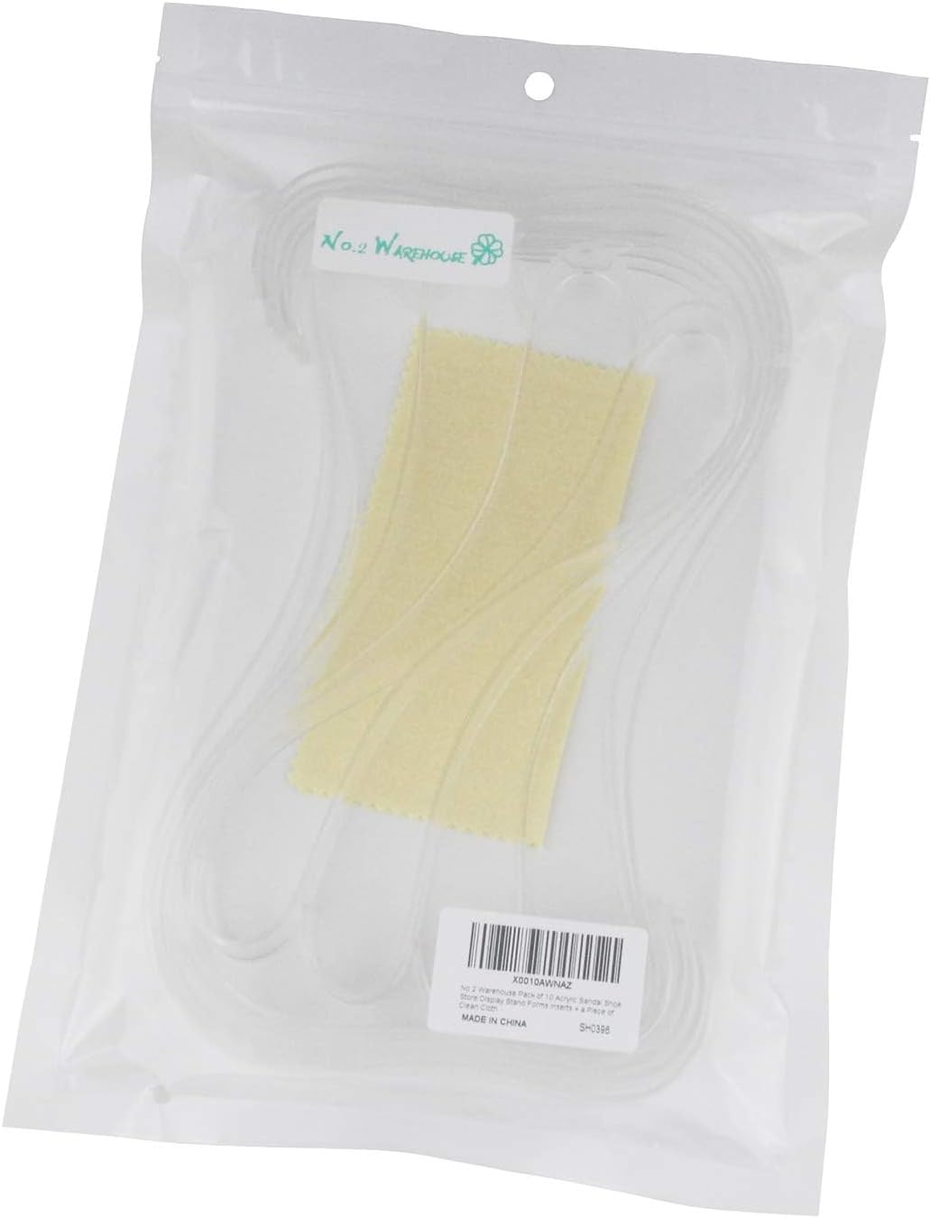 Amazon.com: No.2 Warehouse Pack of 10 Acrylic Sandal Shoe Store Display ...