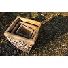 Amazon.com: Esschert Design USA Ceramic Sq. (3) Nesting Flowerpots-Blue ...