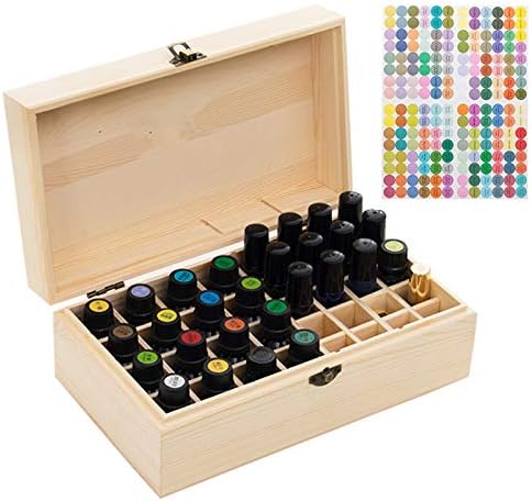 Amazon.com: RoseFlower Wooden Portable Essential Oil Storage Box Home ...