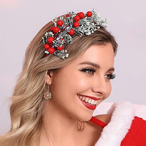Amazon.com: Yilloog 2 Pcs Christmas Headband Xmas Ball Hair Hoop ...