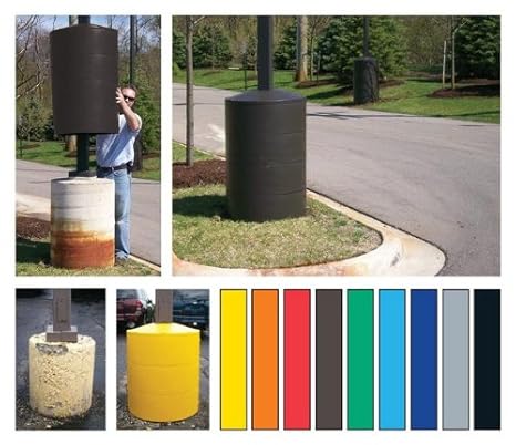 Light Pole Base Covers, Gray Color, fits over pillars up to 24" in ...