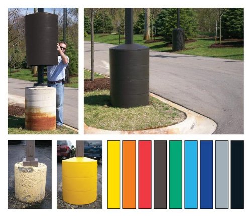 Light Pole Base Covers, Gray Color, fits over pillars up to 24" in ...