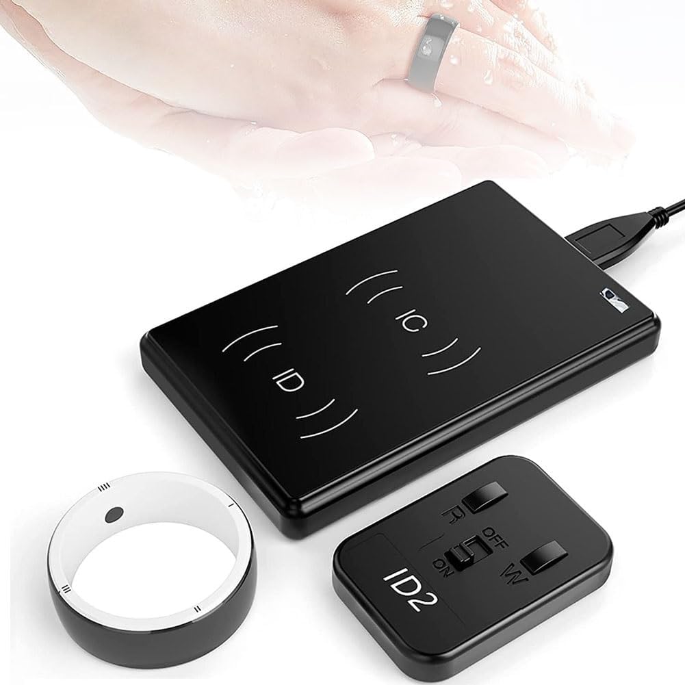 R5 Multi-Function Ring, Smart Ring with CDS RFID Replicator, Build-in 6 ...