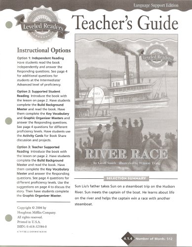 River Race Teacher's Guide (Language Support Edition) (Houghton Mifflin ...