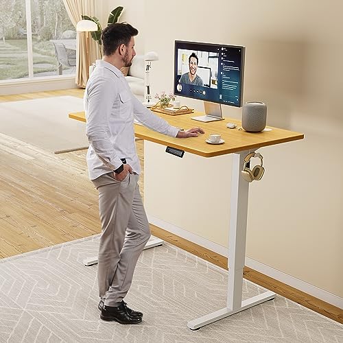 Snapklik.com : Standing Desk, Adjustable Height Electric Sit Stand Up ...
