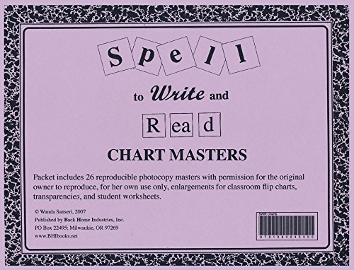Spell to Write and Read Chart Pack: Wanda Sanseri: 9781880045305 ...