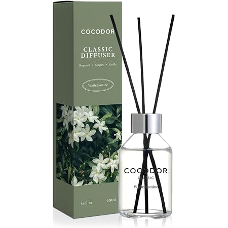 Amazon.com: COCODOR Classic Reed Diffuser/White Jasmine/3.4oz(100ml)/1 ...