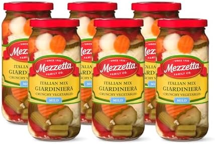 Amazon.com : Mezzetta Italian Mix Giardiniera Mild - Crunchy Vegetables ...