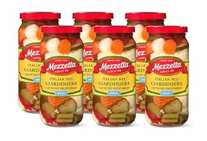 Amazon.com : Mezzetta Italian Mix Giardiniera Mild - Crunchy Vegetables ...