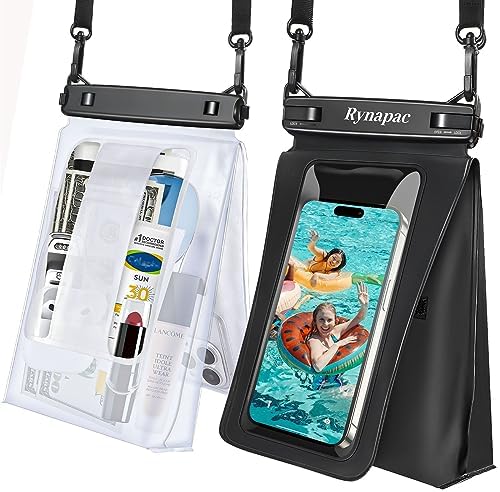 Amazon.com: Rynapac Waterproof Phone Pouch Floating - 2Pack Double ...