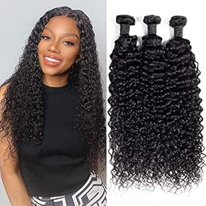 Amazon.com: MSJOLI Curly Human Hair Bundles 12A Grade Unprocessed Brazilian Virgin Hair Weave 3 ...