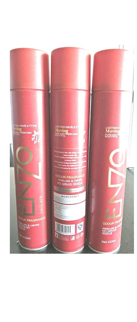 Buy Enzo Hair Styling Spray Net Red 420 ml (pack of 3) Online at Low ...