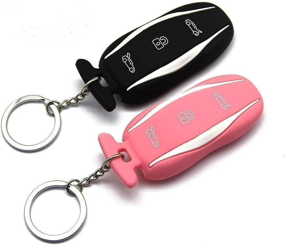 Amazon.com: Silicone Car Key Chain, Sunower 2 of Pack Key Fob Case ...