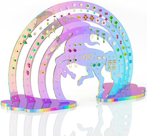 Amazon.com: Rainbow Earring Holder, Stud Earring Holder, Earring Holder ...