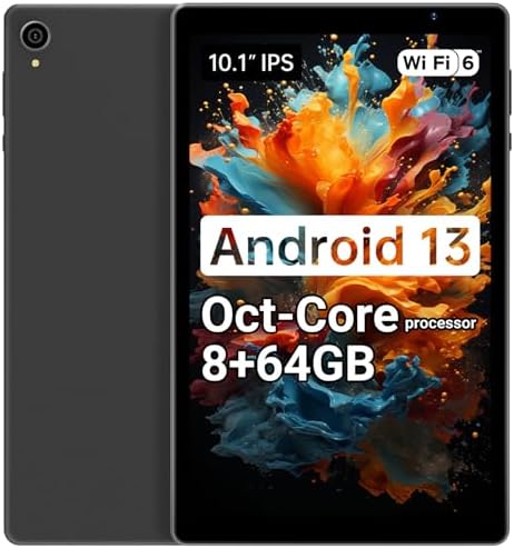 Amazon.com : Veidoo Tablet 10 inch, 128 GB Android 13 Tablet, WiFi 6 ...