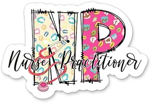 Amazon.com: NP Nurse Practitioner Sticker - 3" Laptop Sticker ...